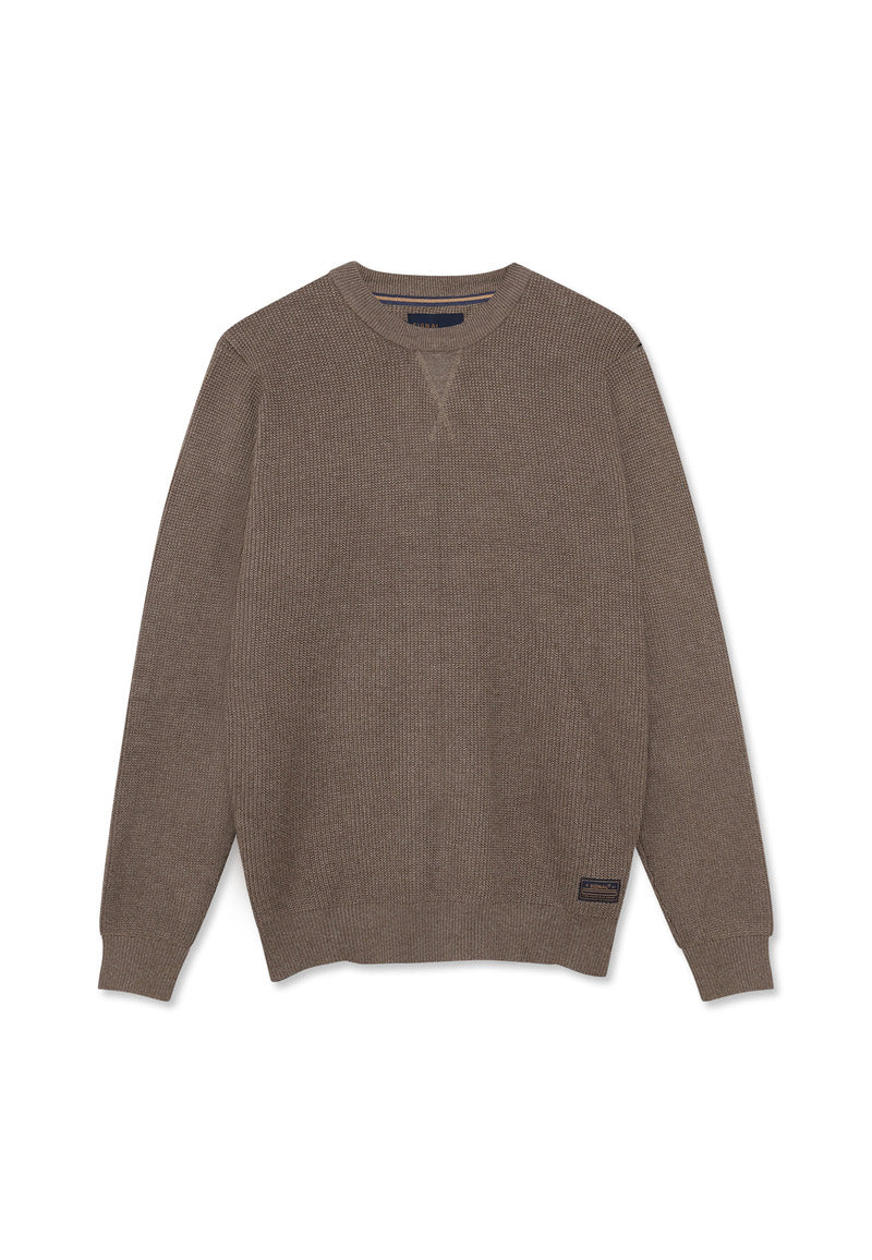 KalleSI Structure Crew + - Cocoa Brown Melange – Signal Clothing DK